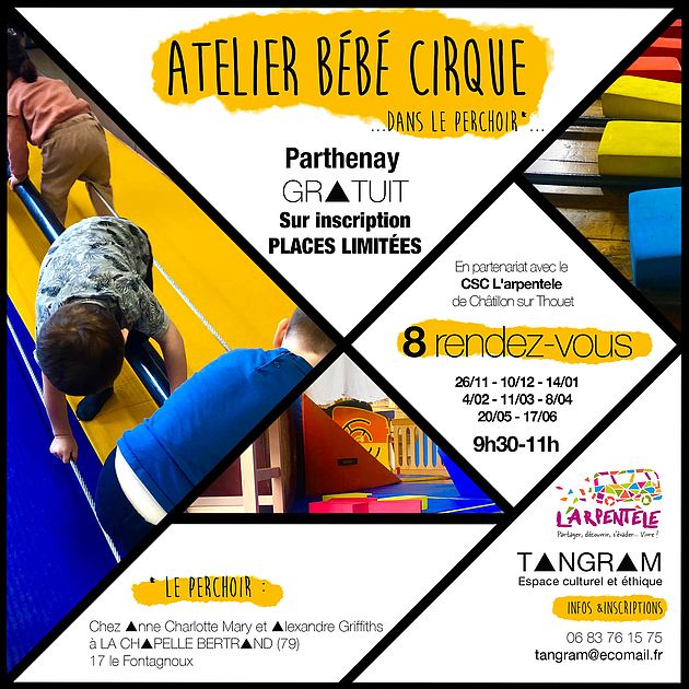 Atelier bébé cirque - Communauté de communes Parthenay-Gâtine